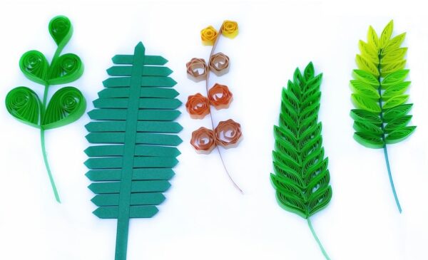 26 Quilling Leaves Designs Tutorial • Shilpidea.Com