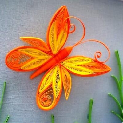 10 Beautiful Quilling Paper Butterfly Design Ideas • Shilpidea.Com