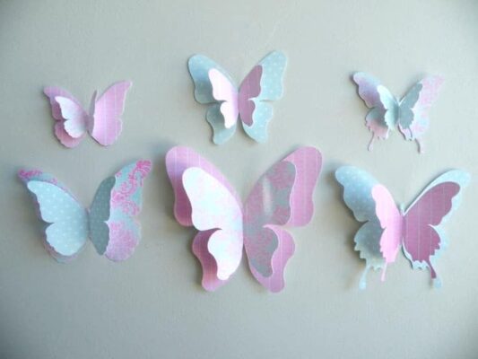 10 Beautiful Paper Butterfly Design Ideas • Shilpidea.Com
