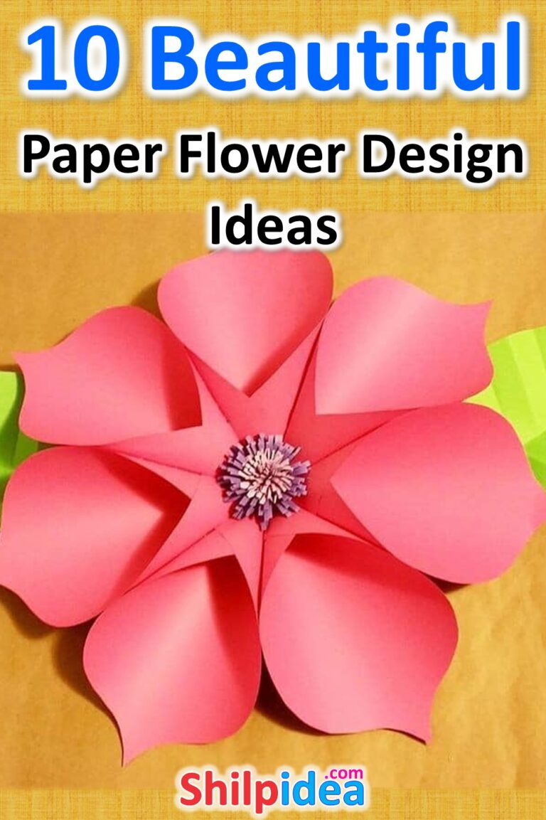 10 Beautiful Paper Flower Design Ideas for Decoration • Shilpidea.Com