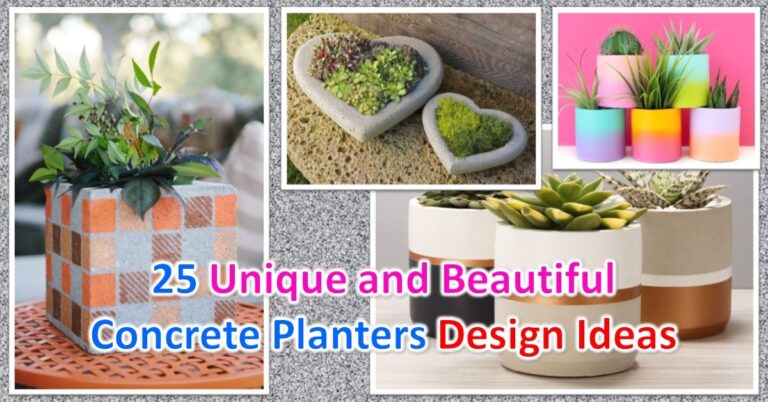 25 Unique and Beautiful Concrete Planters Design Ideas • Shilpidea.Com