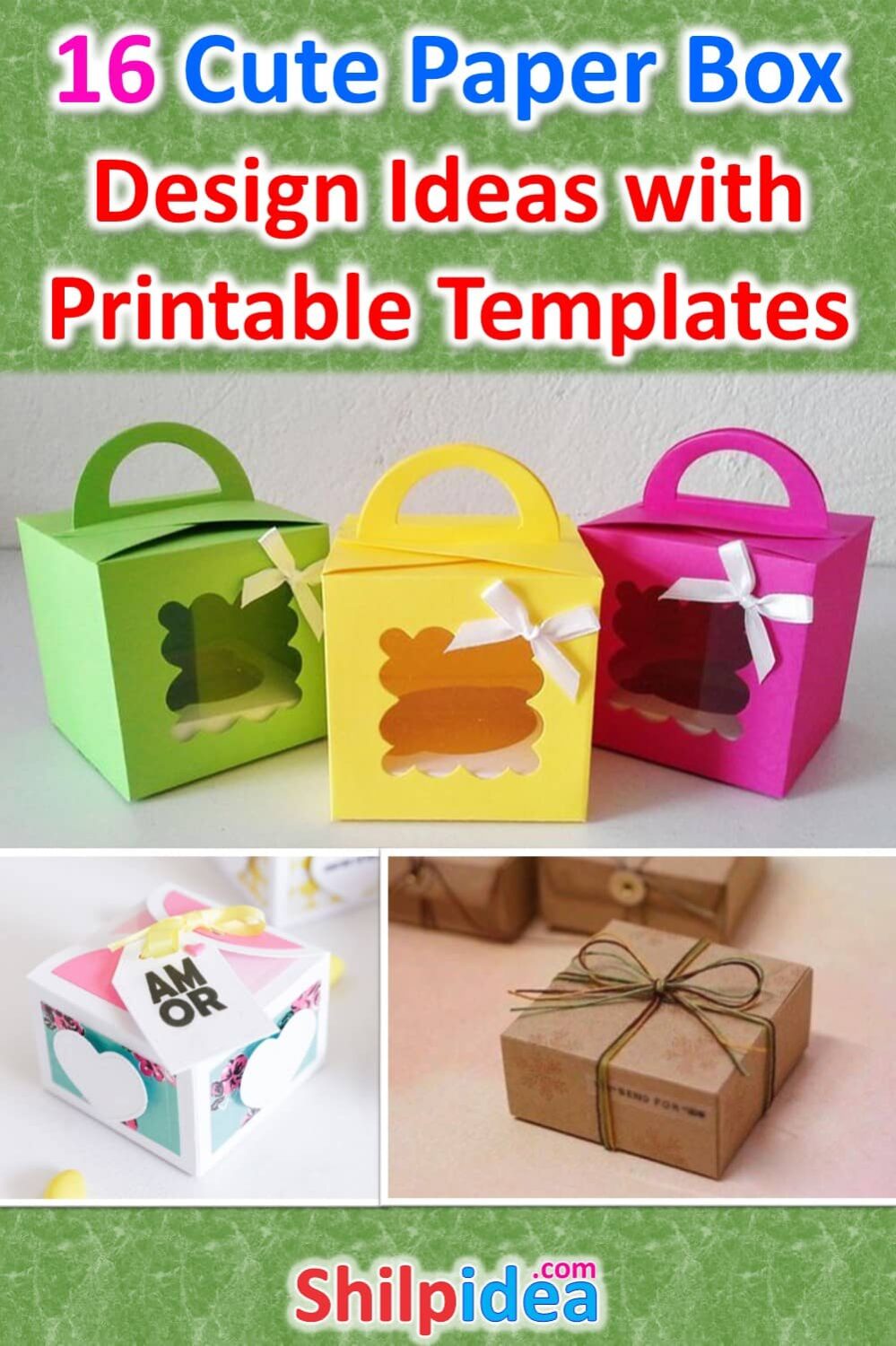 16 Cute and Beautiful Paper Box Ideas for Gifts • Shilpidea.Com