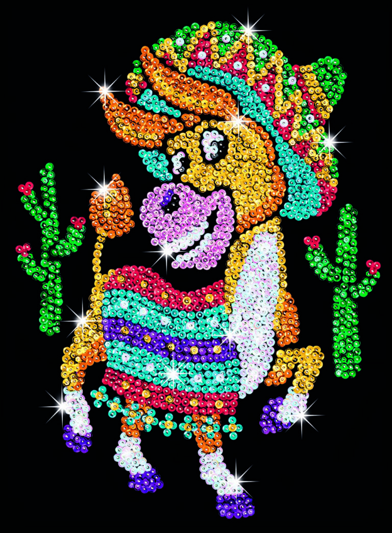 14 Beautiful and Unique Design Sequin Art • Shilpidea.Com