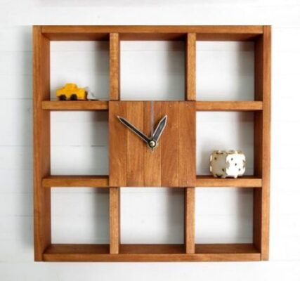 30 Unique and Creative Wooden Clock Design Ideas • Shilpidea.Com