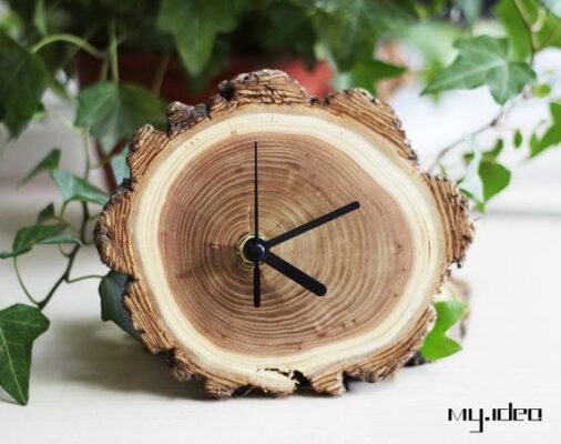 30 Unique and Creative Wooden Clock Design Ideas • Shilpidea.Com