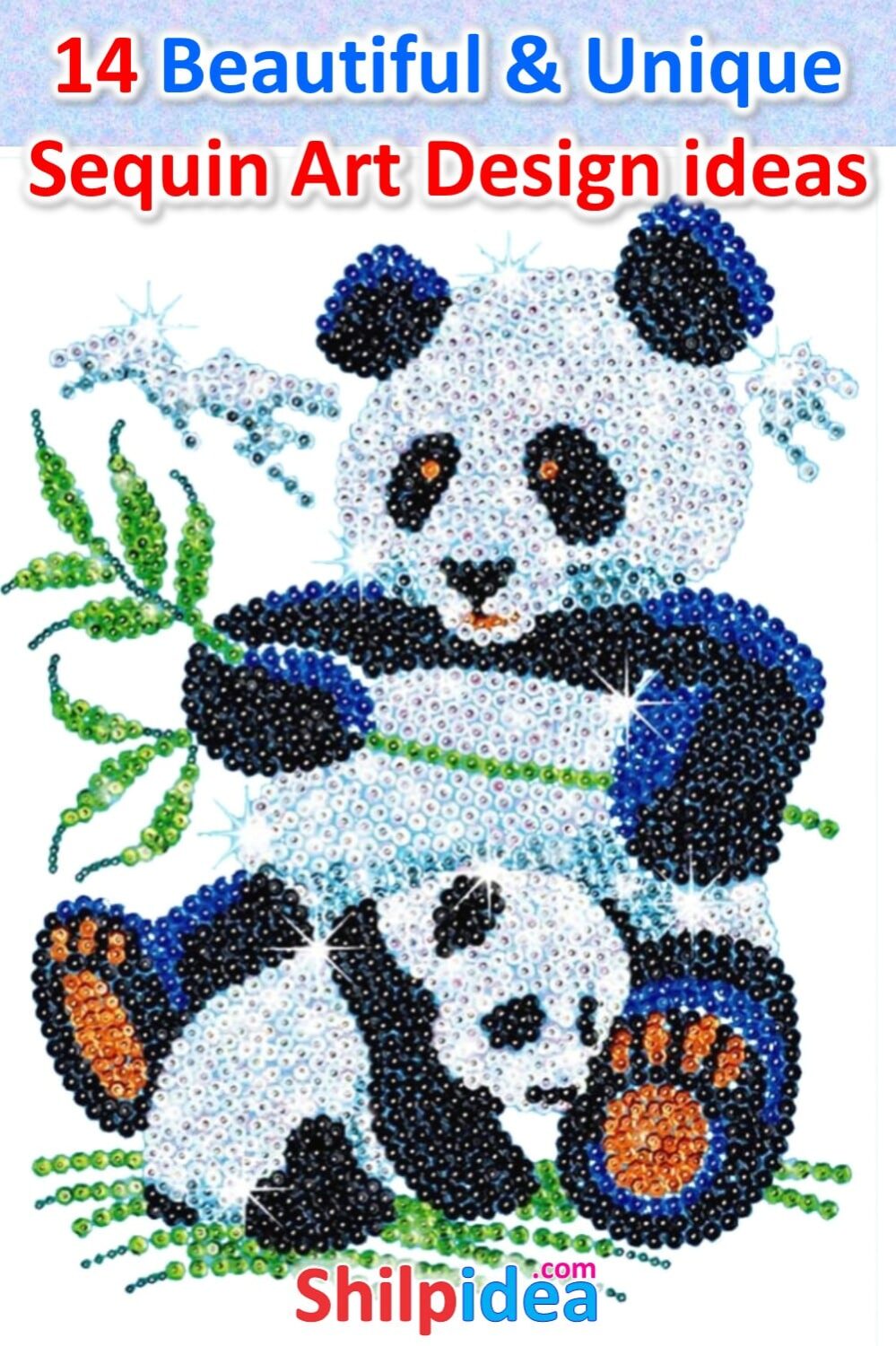 14 Beautiful and Unique Design Sequin Art • Shilpidea.Com