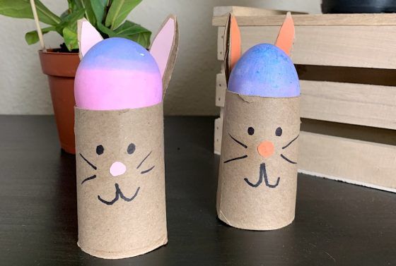 10 Bunny Rabbits with Toilet Paper Rolls for Easter Decoration ...